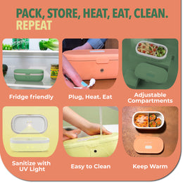 UVI, The Self Heating Lunch Box with Odor Killing UV Light Sanitizer » UVI